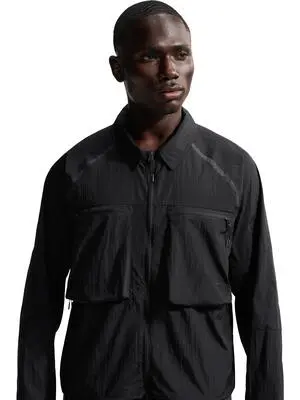 Nike Tech Long-sleeve Utility Shirt - Black