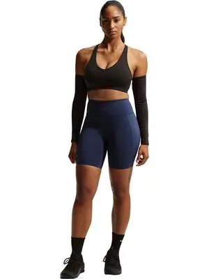 Nike High-waisted 8" Biker Shorts - Blue