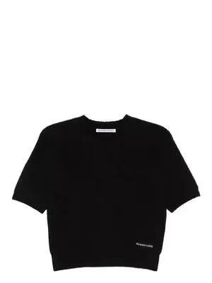 Alexander Wang Short Sleeve Top - Black