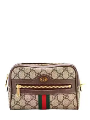 Gucci Ophidia Gg Coated Canvas Small Belt Bag - Brown