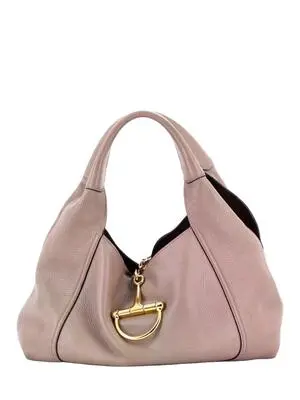 Gucci Leather Maxi Hobo Bag - Neutrals