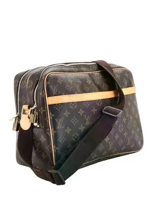 LOUIS VUITTON Reporter Bag Monogram Canvas Gm - Brown
