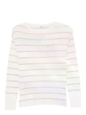 Max Mara Striped T-shirt - Neutrals