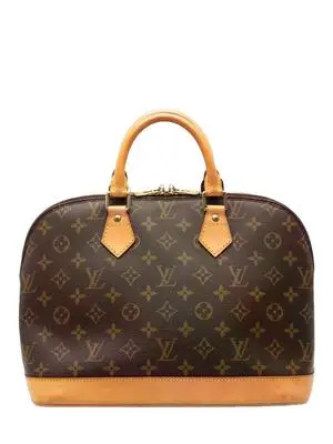 LOUIS VUITTON 2001 Monogram Alma Pm Handbag - Brown