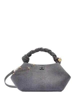 GANNI Twisted-handle Tote Bag - Grey