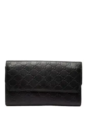 Gucci 2000-2015 Ssima Clutch - Black