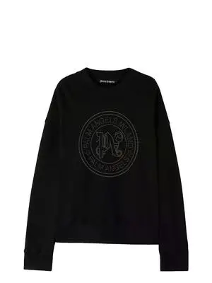 Palm Angels Milano Studded Sweatshirt - Black