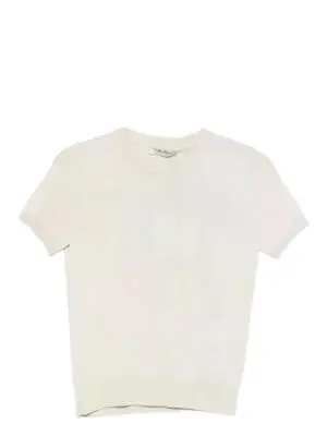 Max Mara Short-sleeve Sweater - Neutrals