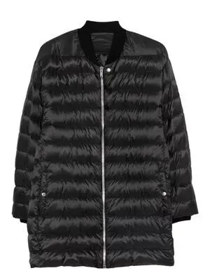 MONCLER + RICK OWENS Flight Logo-appliqué Quilted Jacket - Black