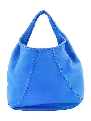Bottega Veneta Leather Intrecciato Hobo Bag - Blue