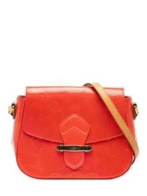 LOUIS VUITTON 2012 Monogram Vernis Bellflower Gm Crossbody Bag - Orange