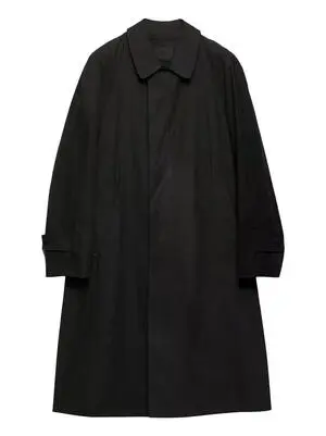 Prada Buttoned Tailored Coat - Black
