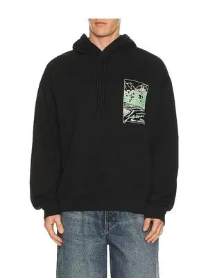 Lacoste Loose Fit Hoodie - Black