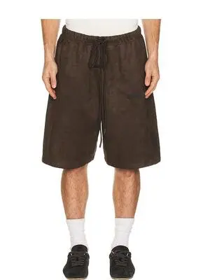 Fear Of God Relaxed Sweatshort Brown