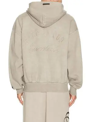 Fear Of God Classic Full Zip Fleece Hoodie - Smoke Grey