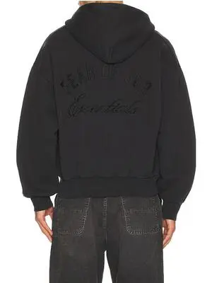 Fear Of God Classic Full Zip Hoodie - Vintage Black