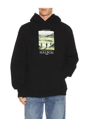 MALBON Fesque Lowlands Hoodie - Black