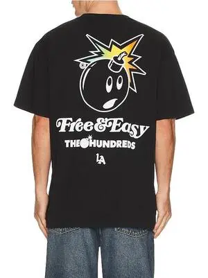 THE HUNDREDS X Free & Easy Adam Bomb T-shirt - Black