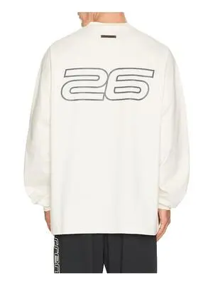 Fear Of God 90's Long Sleeve Tee In White - Ivory