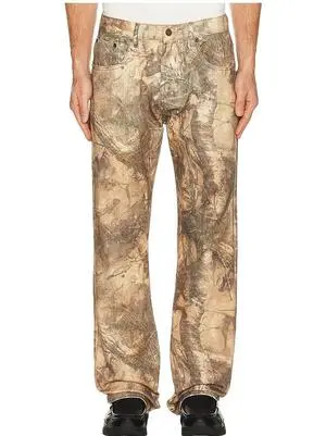 PLEASURES Hendrix Flare Jeans - Brown Tree