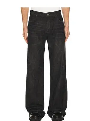 GUESS ORIGINALS Bootcut Jeans - Heavy Stained Black Wash