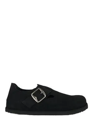 BIRKENSTOCK London Suede Clog - Black