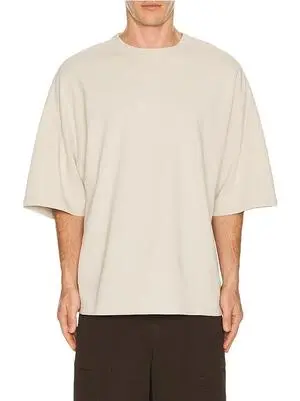 ENTIRE STUDIOS Heavy Boxy Tee In Beige - Off White