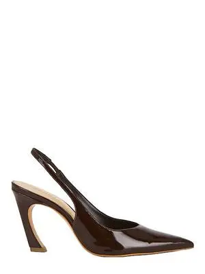 Schutz Lexi Mid Slingback Pumps - Chestnut Brown