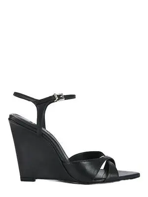 Schutz Maxine Wedge Sandal - Black