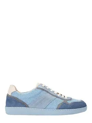 Kurt Geiger Lloyd Suede And Mesh Trainers - Pale Blue