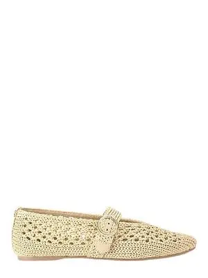 Kurt Geiger Noor Woven Ballet Flats - Beige
