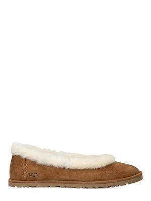 UGG Zora Suede Ballet Flats - Tan