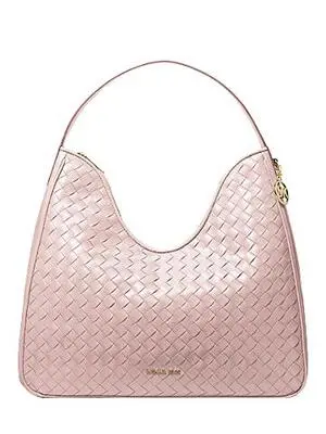 Michael Kors Nayla Medium Woven Shoulder Bag - Pink