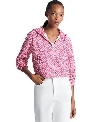 Michael Kors Graphic Logo Cotton Blend Jacket - Pink