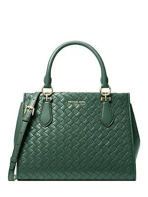 Michael Kors Woven Satchel - Green