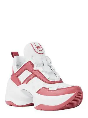 Michael Kors Olympia Logo Debossed Trainer - Pink