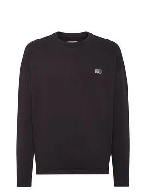 P448 Organic Cotton Pullover Sweatshirt Black