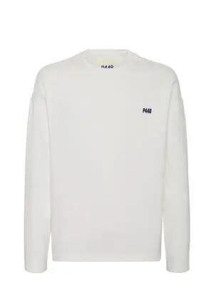 P448 Organic Cotton Pullover Sweatshirt White