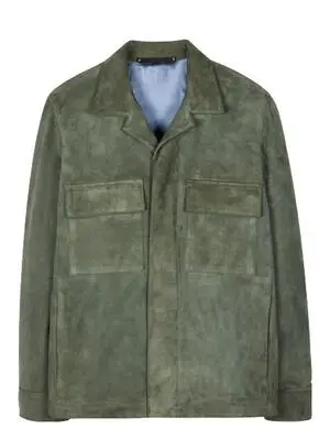 Paul Smith Casual Fit Suede Jacket - Green