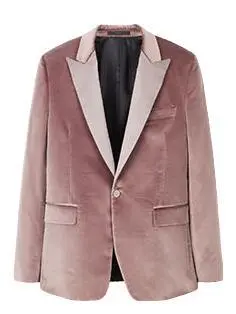 Paul Smith The Soho Tailored-fit Lilac Velvet Evening Blazer - Purple