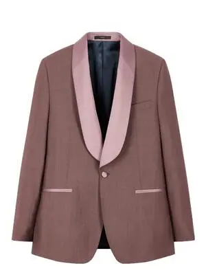 Paul Smith Dark Mauve Wool-mohair Evening Blazer - Purple