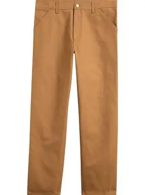 Carhartt Work In Progress Organic Cotton Canvas Straight Leg Pants Hamilton Brown