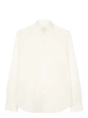 Paul Smith Ivory Cotton-viscose Blend Slim-fit Shirt - White