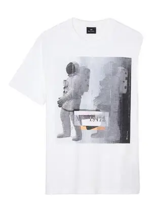 Paul Smith Astronaut' Print T-shirt - White