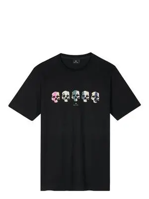 Paul Smith Skulls' Print T-shirt - Black