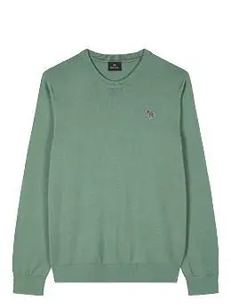 Paul Smith Organic Cotton Zebra Logo Sweater - Green