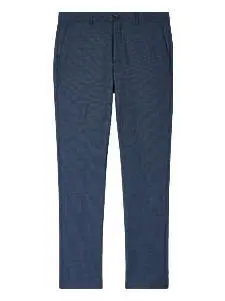 Paul Smith Wool-blend Micro-check Trousers - Blue