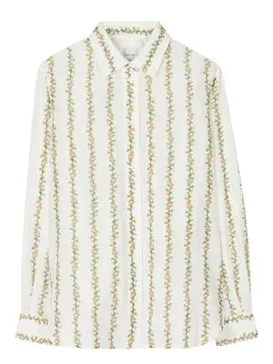 Paul Smith Infloressence Cotton-silk Shirt - White