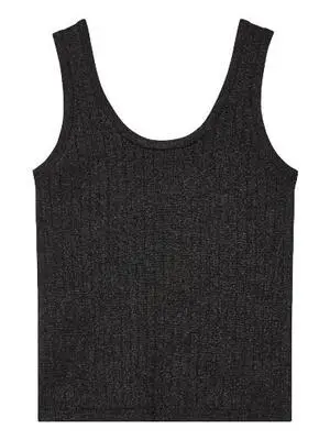 Paul Smith Wool-blend Glitter Vest Top - Black