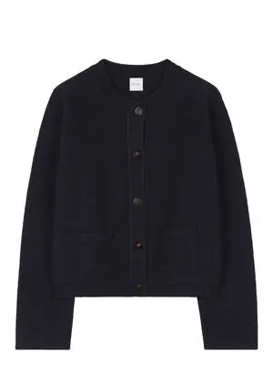 Paul Smith Bouclé Knitted Cardigan - Blue